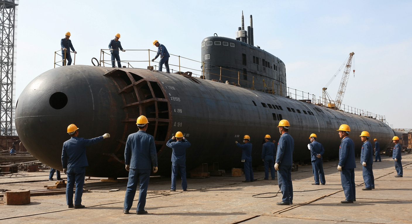 North Korea Accelerates Submarine Arsenal with Apparent Progress on ...